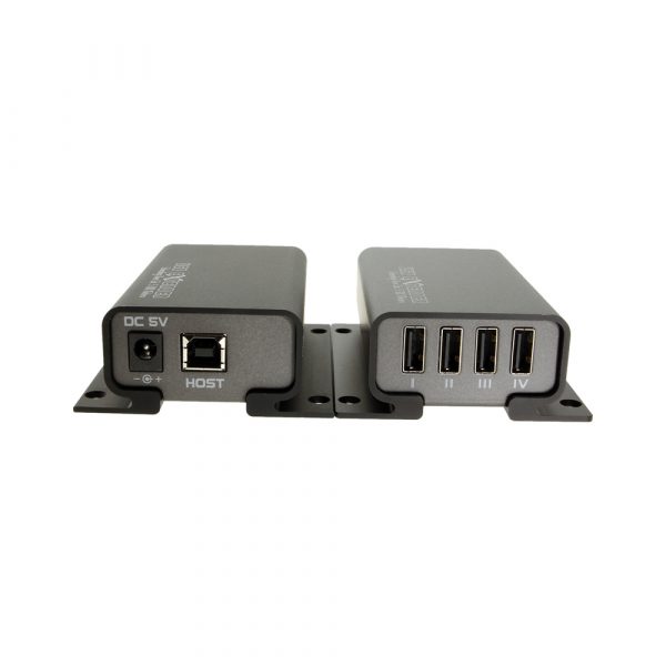 USB 2.0 USB Extender to 100m with 4 Port Hub - Coolgear