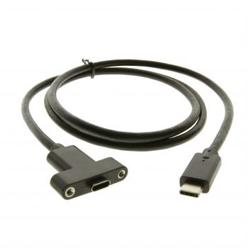 3ft. USB 3.2 Gen 2 Type-C Male to Female High Quality Panel Mount Cable ...