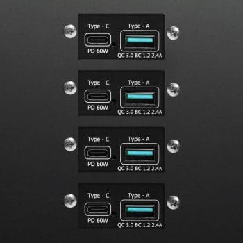USB Power Delivery 60W Panel Flush Mount High Power Industrial Charger ...