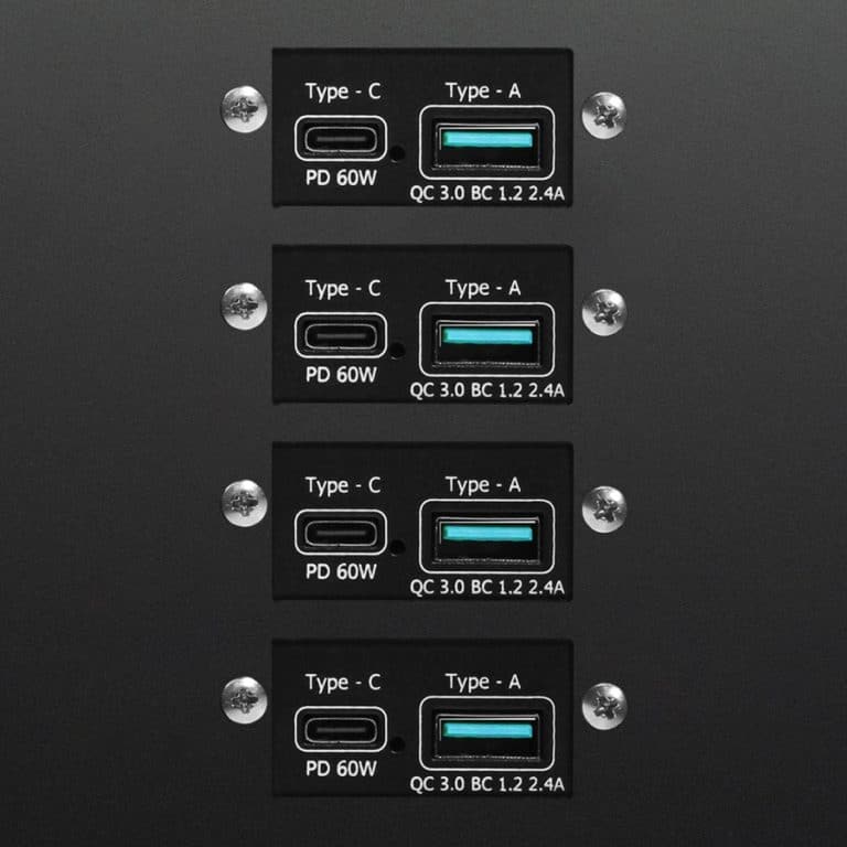 USB Power Delivery 60W Panel Flush Mount High Power Industrial Charger ...