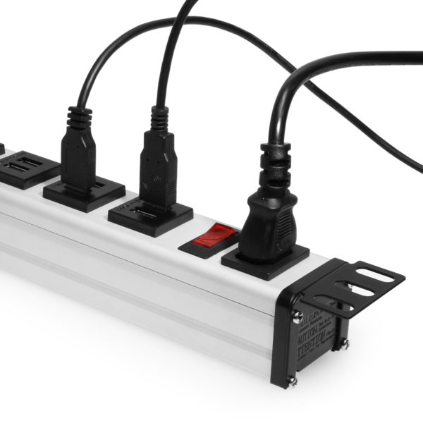 18 port USB Charging Strip for 19" Rack Mount installs 1U - Coolgear