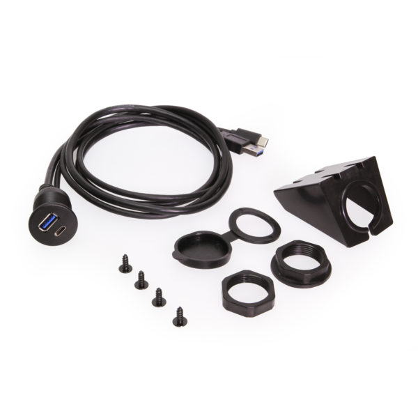 USB Panel Mount Extension 1 x Type C 3.0 and 1 x USB 3.0 A Male to ...