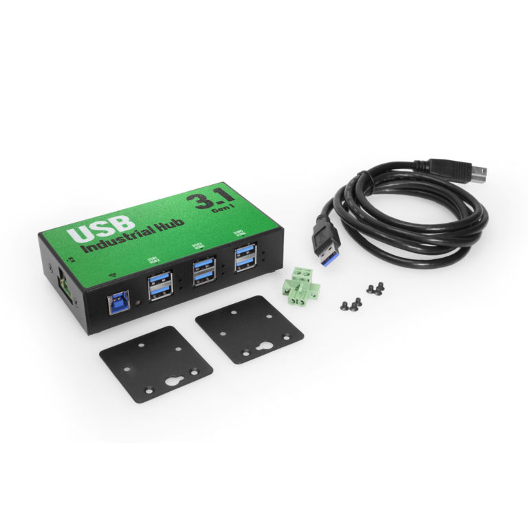 6 Port USB 3.2 Gen 1 Hub w/ Over Current Protection & Port Status LEDs ...