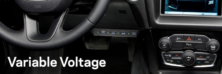 12V Automotive USB Hubs Powered from Vehicle Battery for USB Devices