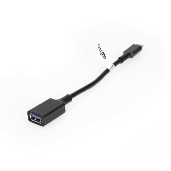 USB 3.2 Gen 1 Type-C Male to Type-A Female Adapter Cable 6in. - Coolgear
