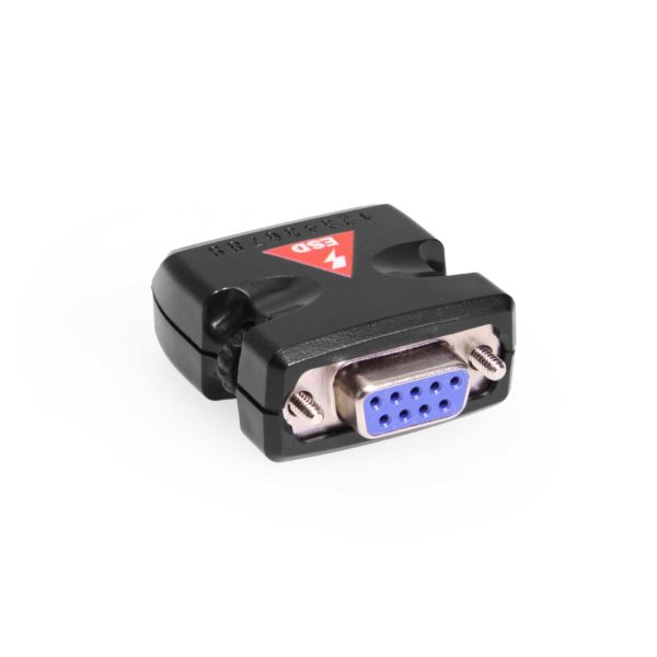 DB9 Female 9-Pin to Terminal Block Adapter w/ ESD Surge Protection ...