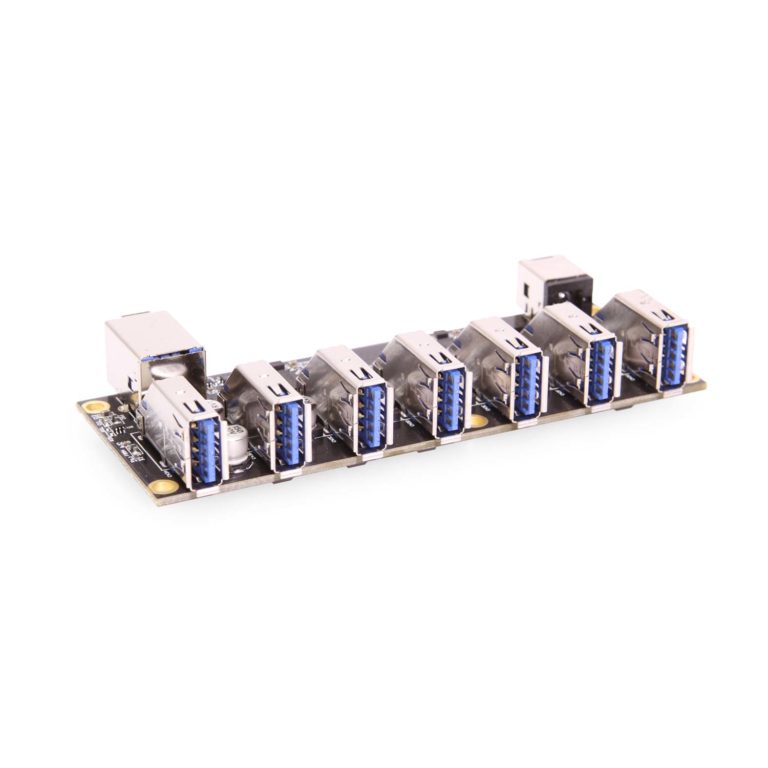 USB 3.2 Gen 1 Mini 7 Port Hub Component w/ ESD Surge Protection – PCBA ...