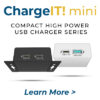 ChargeIt! Mini 200W Dual Type-C PD Charger 100W Output - Coolgear