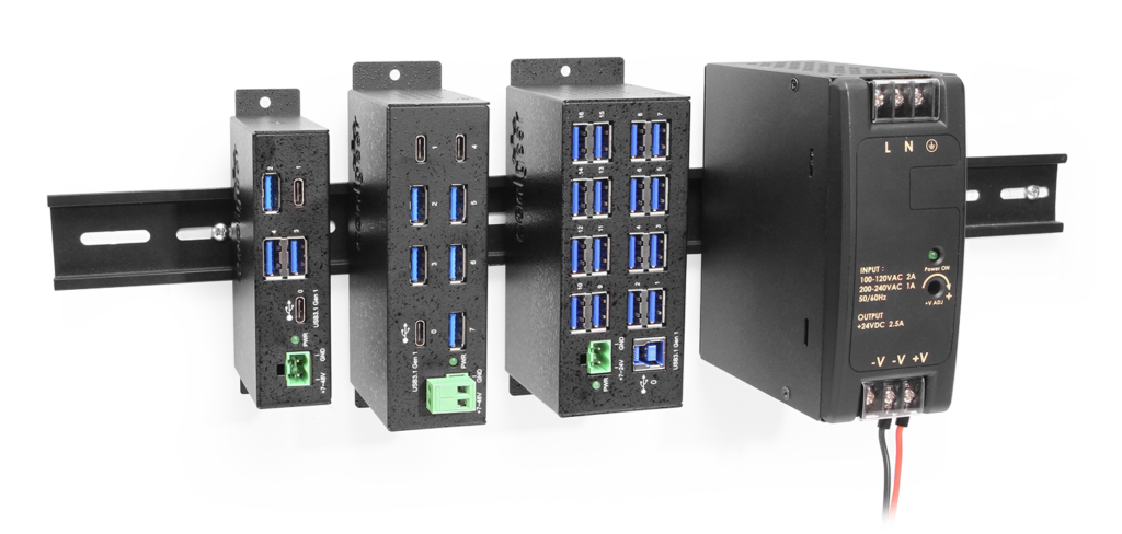 DIN-Rail Series USB Hubs - Coolgear