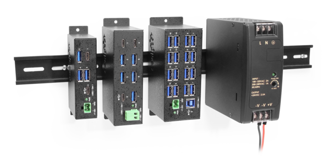 DIN-Rail Series USB Hubs - Coolgear