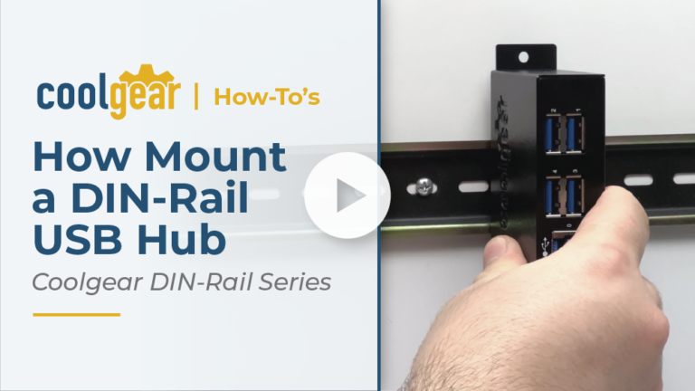 DIN-Rail Series USB Hubs - Coolgear