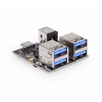 4 Port USB 3.2 Gen 1 Micro Powered Hub PCBA w/ VL817 Chipset & ESD ...