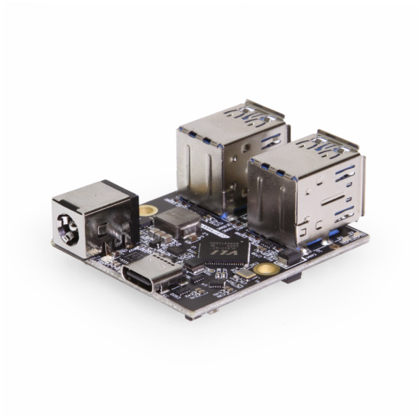 4 Port USB 3.2 Gen 1 Micro Powered Hub PCBA w/ VL817 Chipset & ESD ...