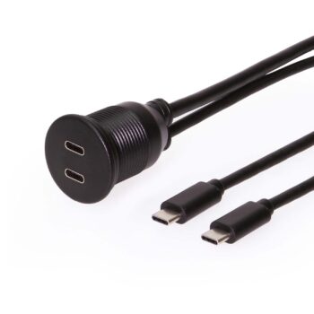 3ft. USB Panel Mount Extension 2 x Type C 3.2 Gen 1 Male to Female ...
