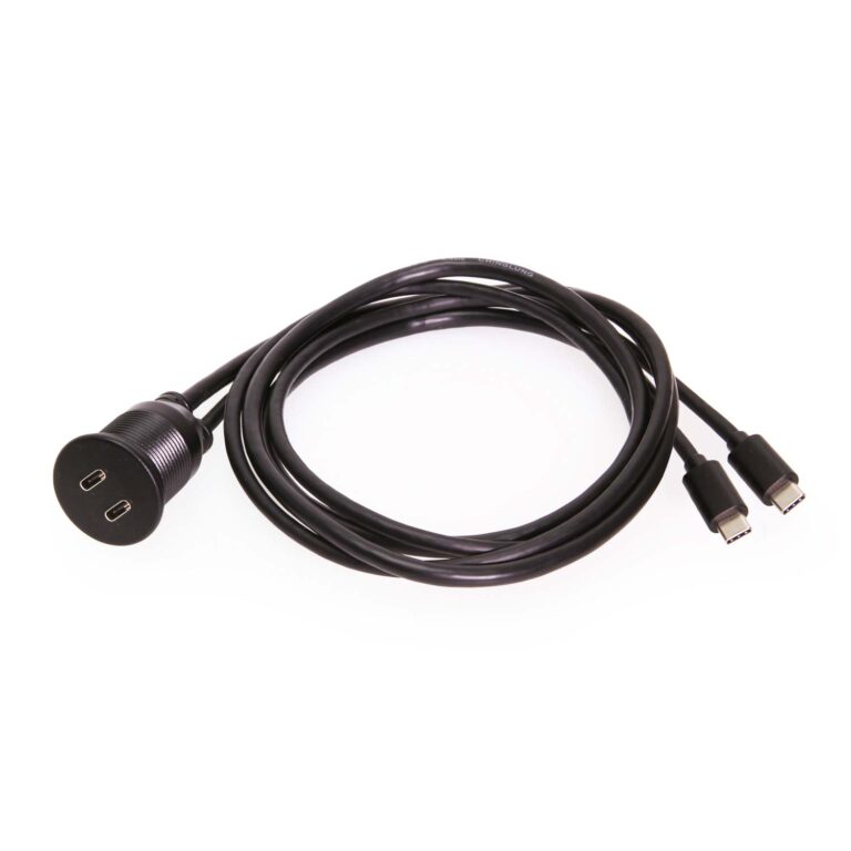 3ft. USB Panel Mount Extension 2 x Type C 3.2 Gen 1 Male to Female ...