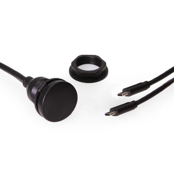3ft. USB Panel Mount Extension 2 x Type C 3.2 Gen 1 Male to Female ...