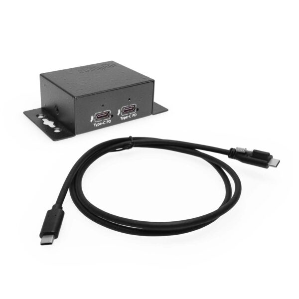 ChargeIT! Mini + Data 120W USB Dual Type-C PD Injector - Coolgear