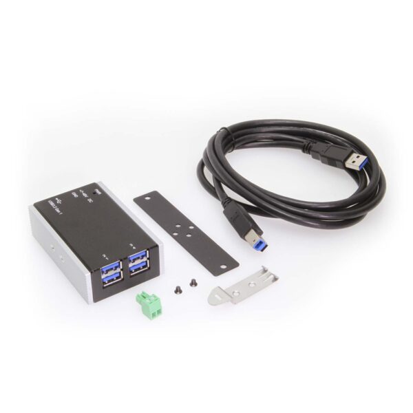 4-Port Industrial USB 3.2 Gen 1 Hub – Wide Temperature Range (–40°C to ...