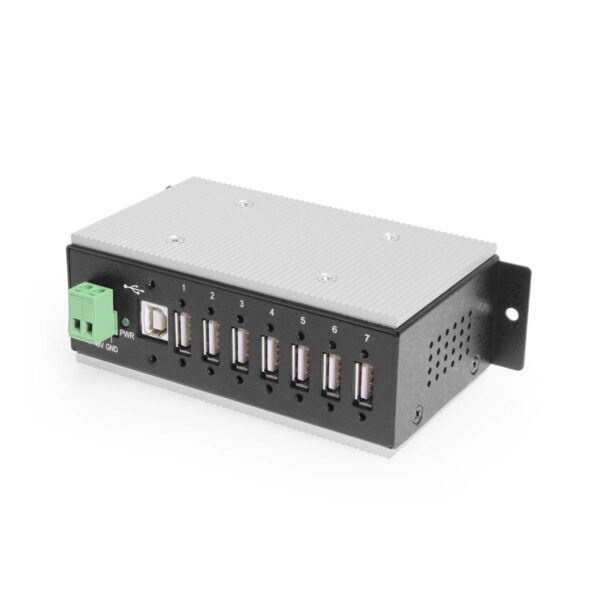 7 Port USB 2.0 Industrial Wide Temperature Range Hub - Coolgear