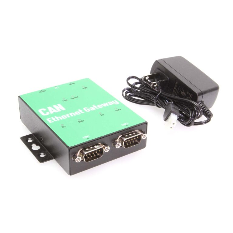 2 Port Ethernet to CAN Bus Adapter w/ 16kV ESD Surge Protection - Coolgear