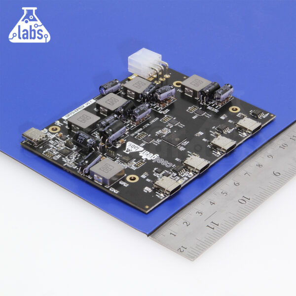 4-Port 320W USB 3.2 Gen 2 PD 3.1 EPR PCBA w/ 140W PD EPR Upstream & ESD Surge Protection - Coolgear