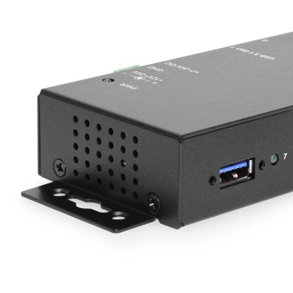 7 Port Managed USB 3.2 Gen 1 Workstation Hub w/ 15KV ESD Surge ...