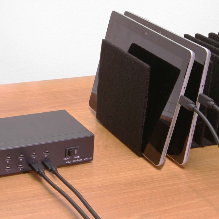 20 Port USB-C 3.2 Gen 1 Industrial Power Delivery Charging Hub w/ ESD ...