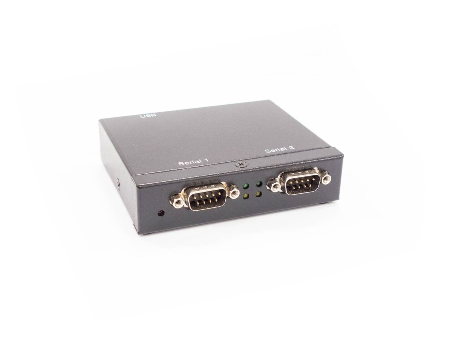 2-Port USB 2.0 to RS-232 DB-9 Industrial Serial Adapter w/ 25kV ESD ...