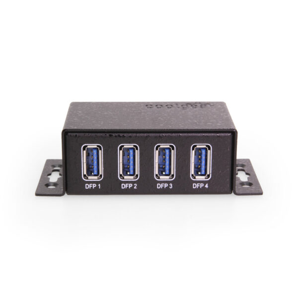 4 Port USB 3.2 Gen 2 Mini Powered Hub w/ ESD Surge Protection & Power ...