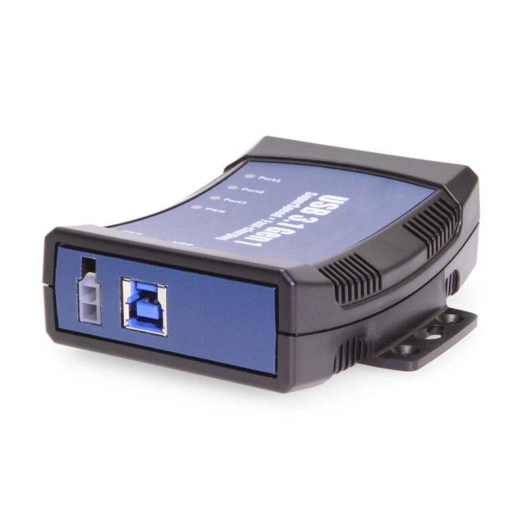 3 Port USB 3.2 Gen 1 Over IP Network Device Sharing Hub w/ Port Status ...