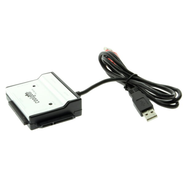 SATA and IDE Drive to USB Adapter Kit Pro Aluminum Shell - Coolgear